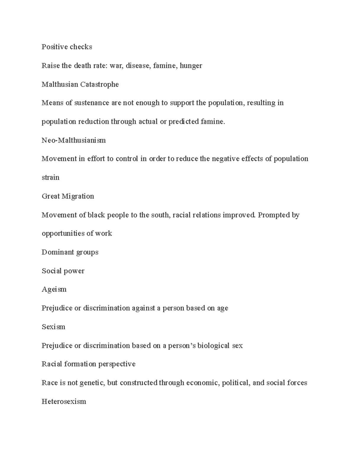 Positive Checks - BIOL 1104 - UGA - Studocu