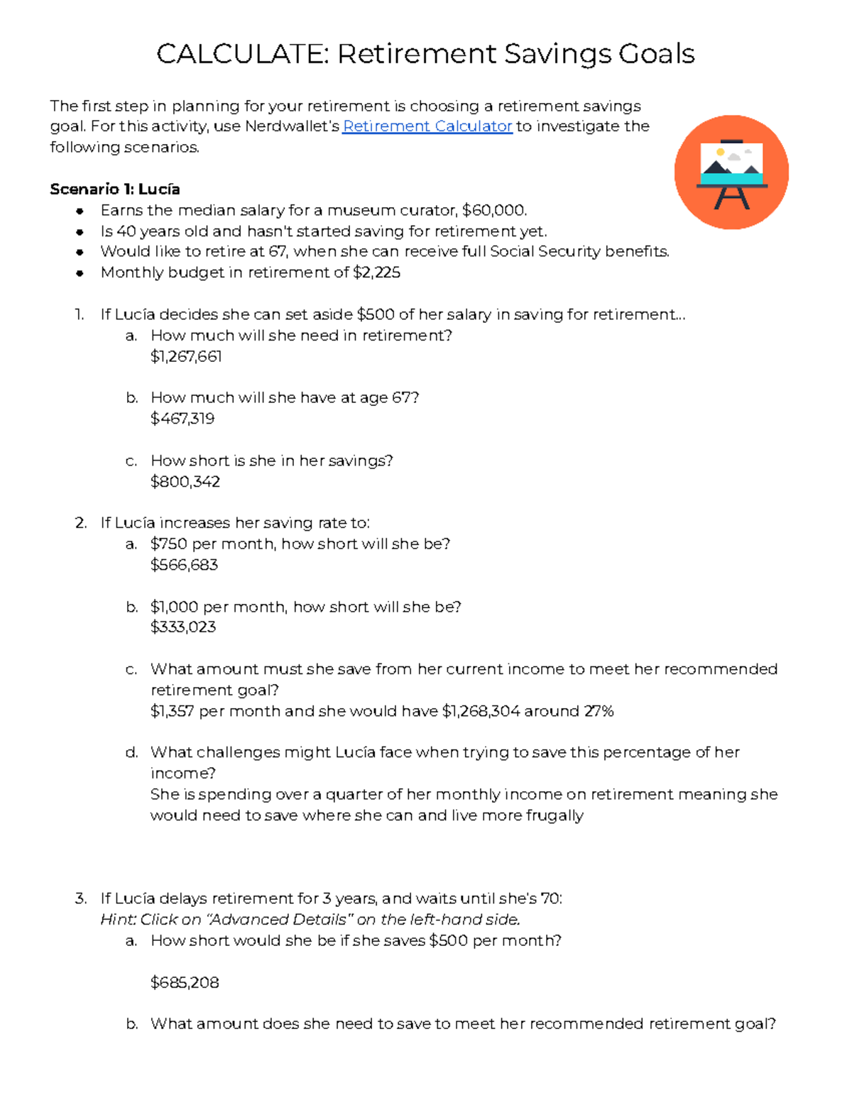 Calculate Retirement Savings Goals - CALCULATE: Retirement Savings ...