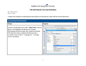 CYB 400 Project One - CYB 400 Project One: Security Assessment ...