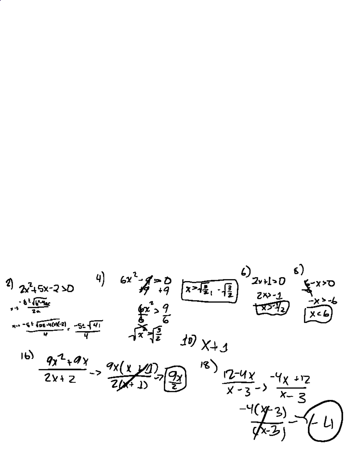 Appendix A.4 - Polynomial Expressions - Appendix A Rational Expressions A In Exercises 1–8, find ...