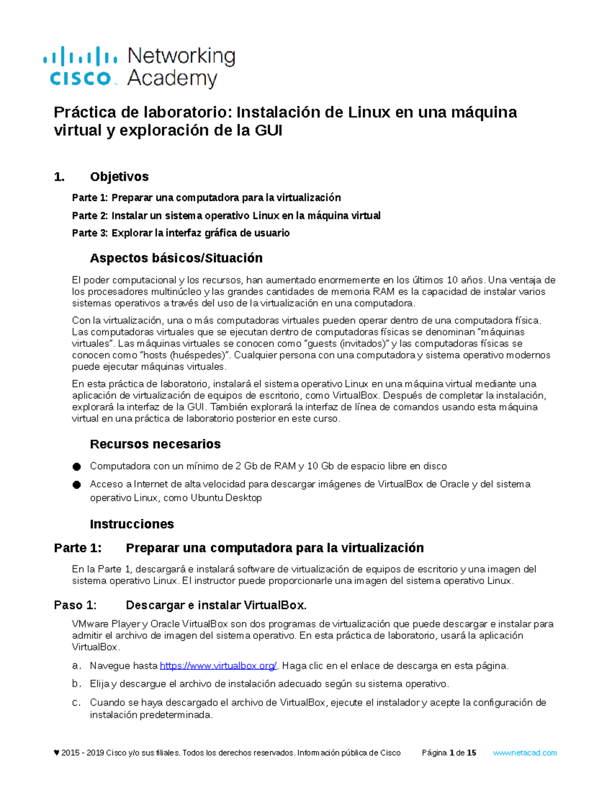 Arqui - Hola - Práctica de laboratorio: Instalación de Linux en una ...