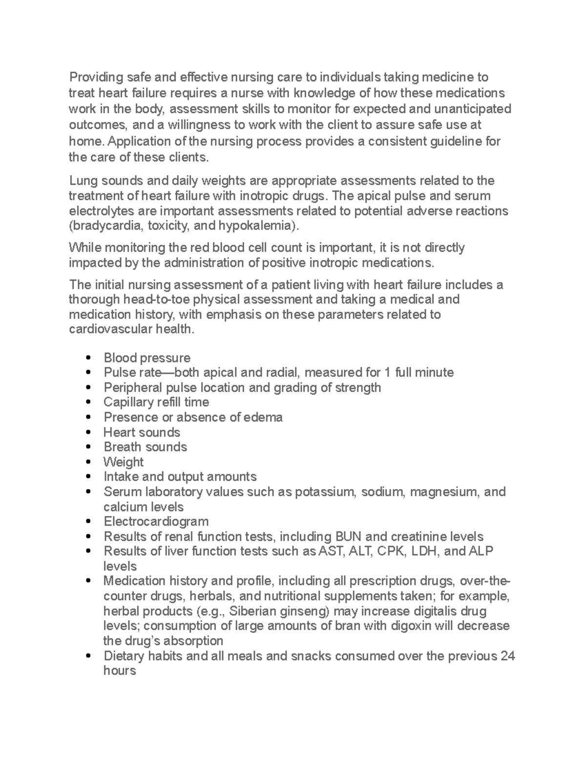 Nursing App- HF - Providing safe and effective nursing care to ...