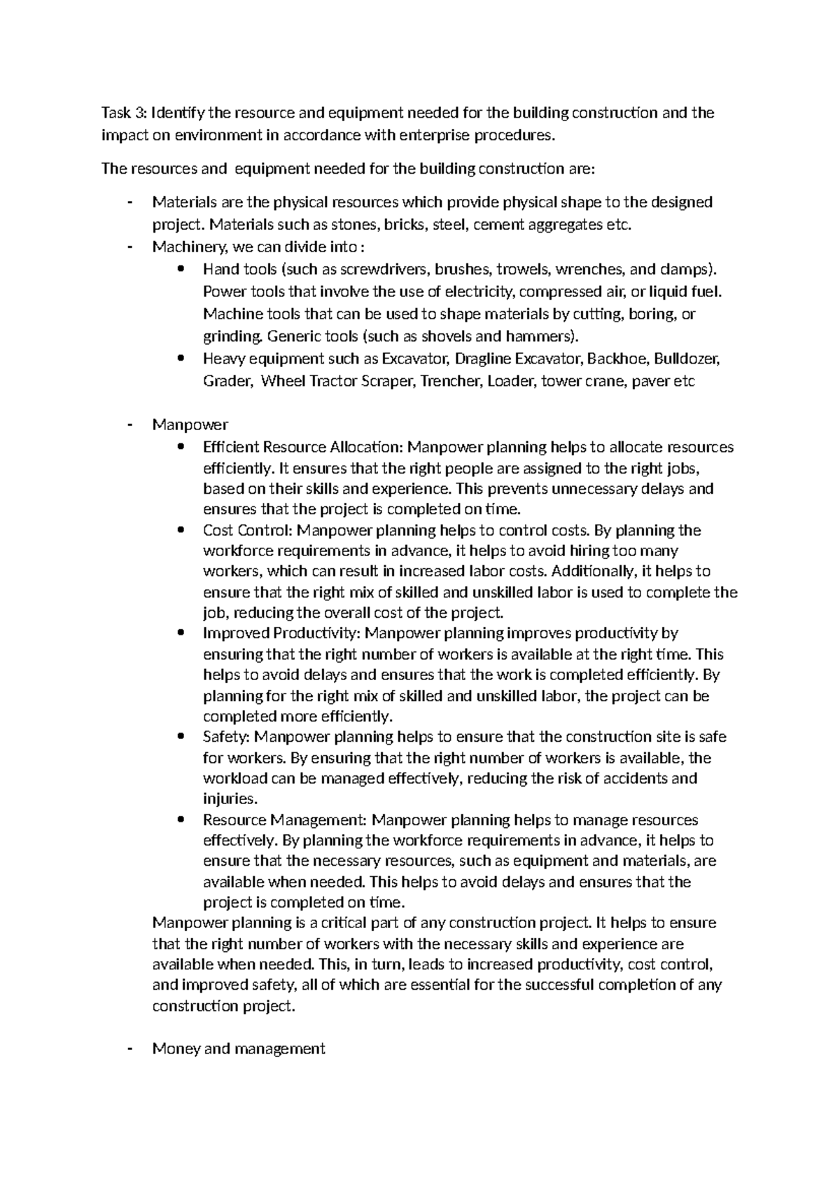 Task 3, 4 - Part of assessmnet 3 - Task 3: Identify the resource and ...