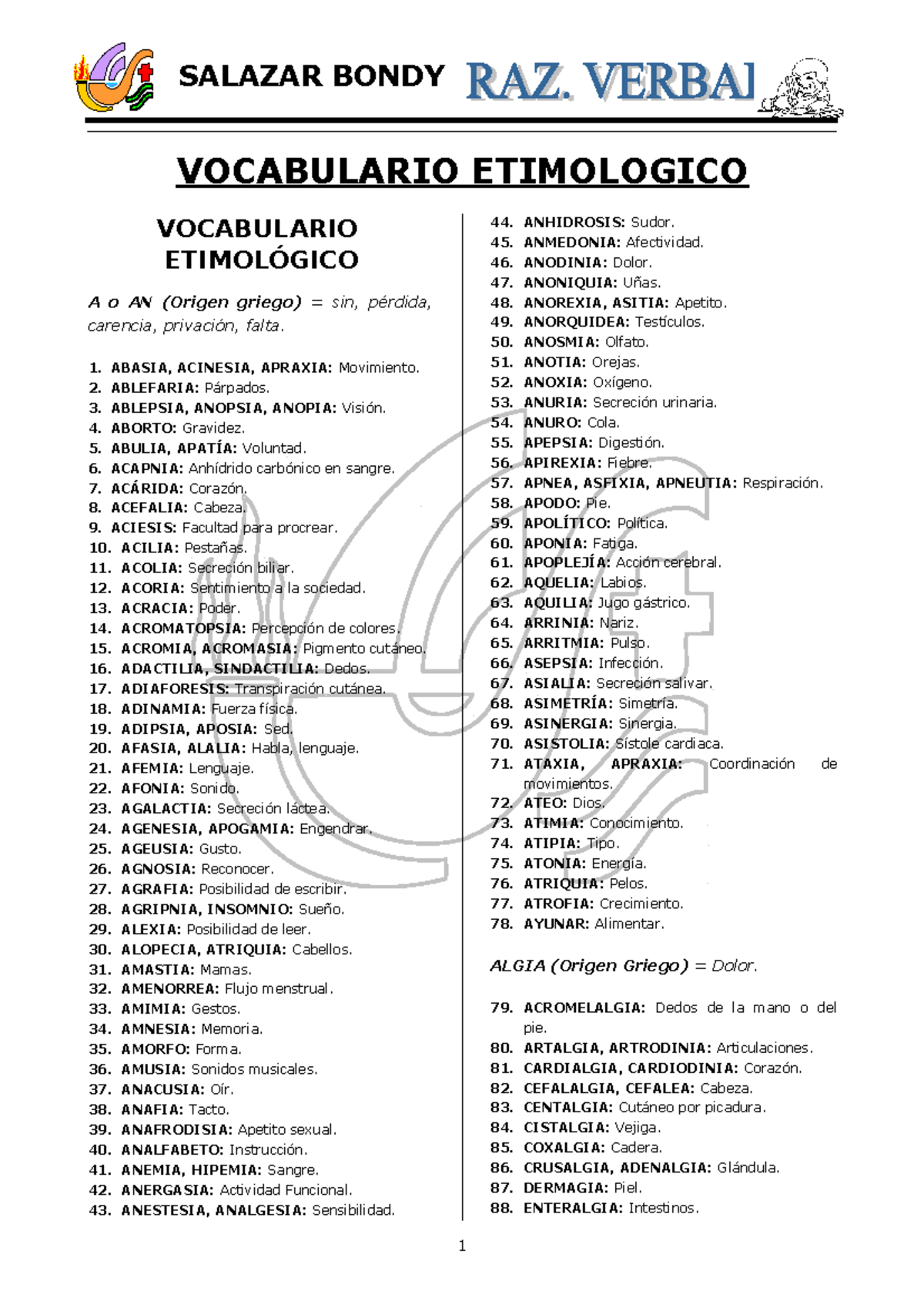1. a....Vocabulario Etimológico - General - VOCABULARIO ETIMOLOGICO ...