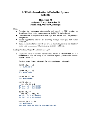 Homework 5 full assignment - ECE 266 - UIC - Studocu