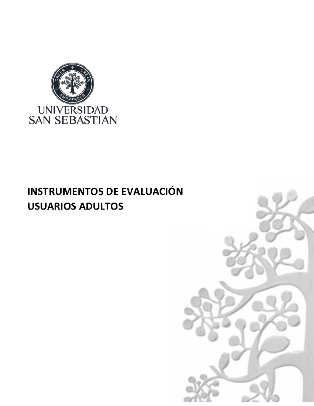 Test de adultos - test de evaluación para pacientes - INSTRUMENTOS DE ...