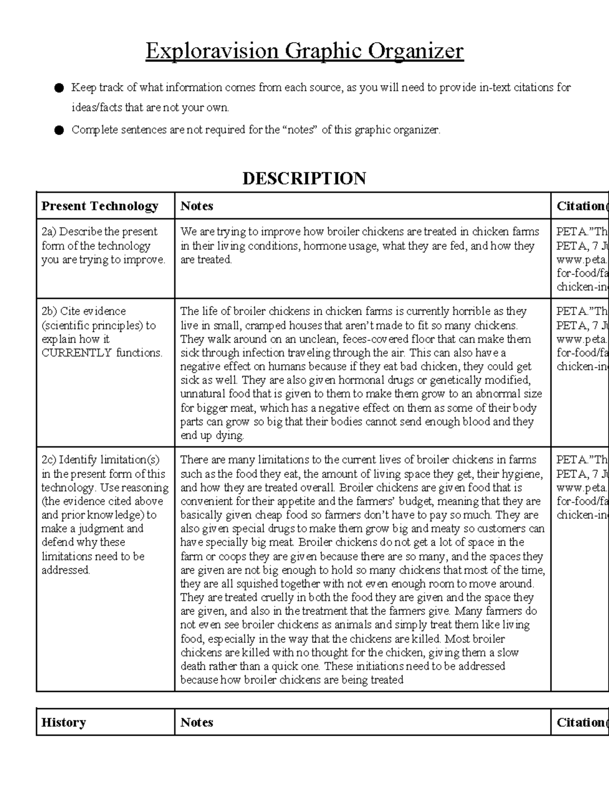 Copy of exploravision organizer - Exploravision Graphic Organizer Keep ...