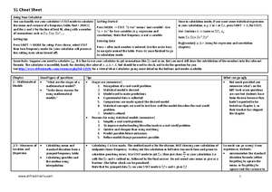 Statistics formula sheet and tables 2020 - Formulas and Tables for AP ...