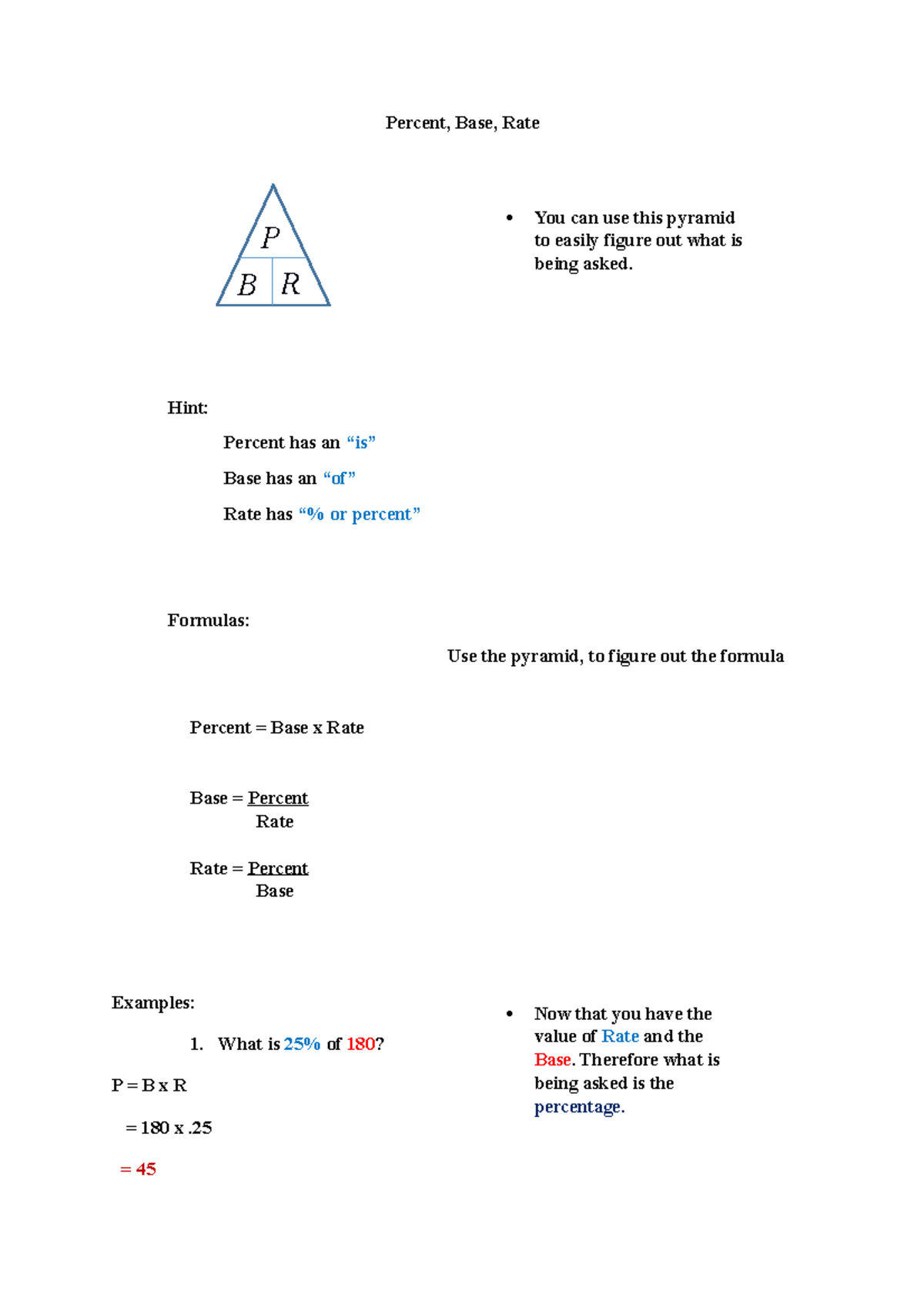 Percent Base Rate Just My Random Notes Percent Base Rate Hint
