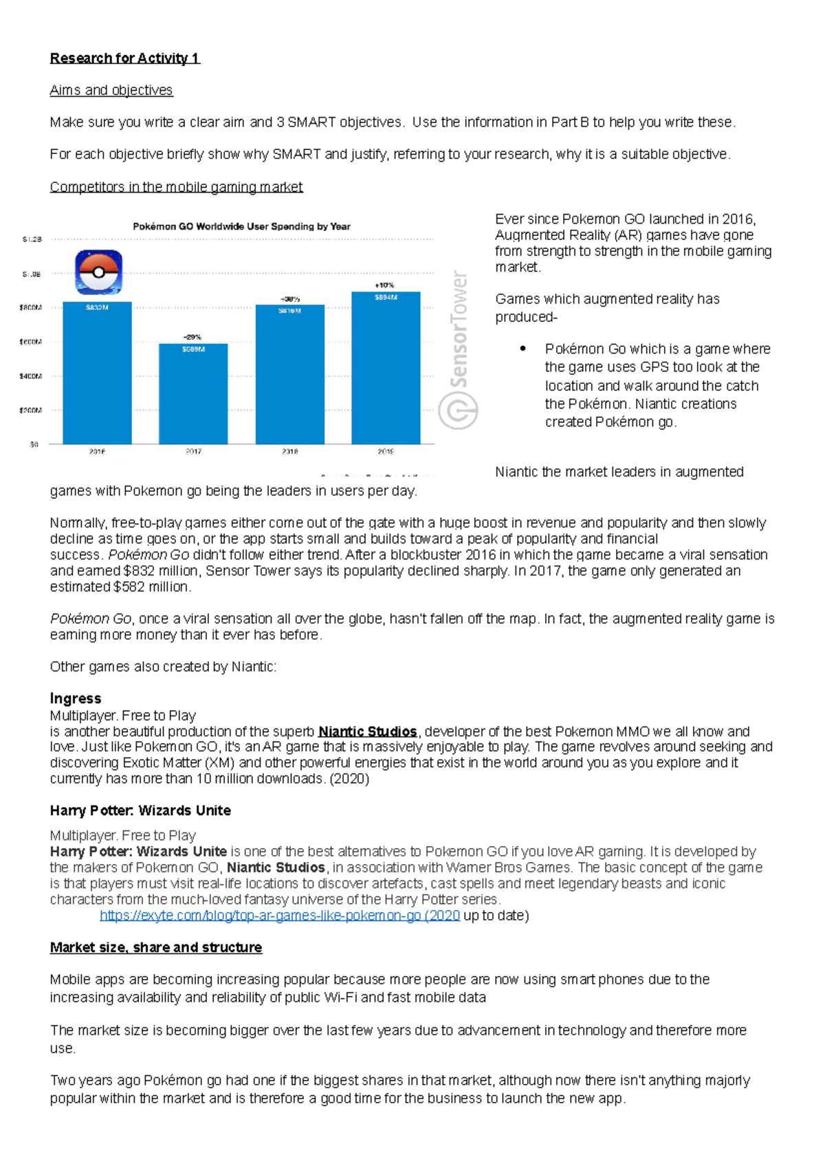 Research Example ROKU - Research for Activity 1 Aims and objectives ...