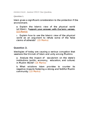 Islamisation of knowledge - It is needed because to revive the islamic ...