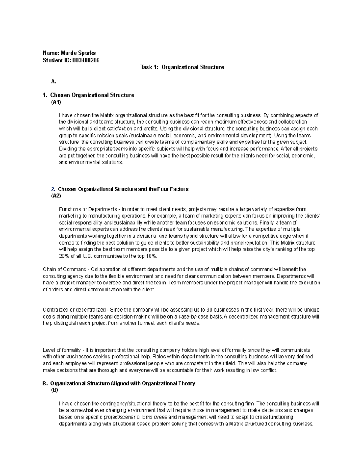 Revision of D078 Task 1 - Here is my example that passed after second ...