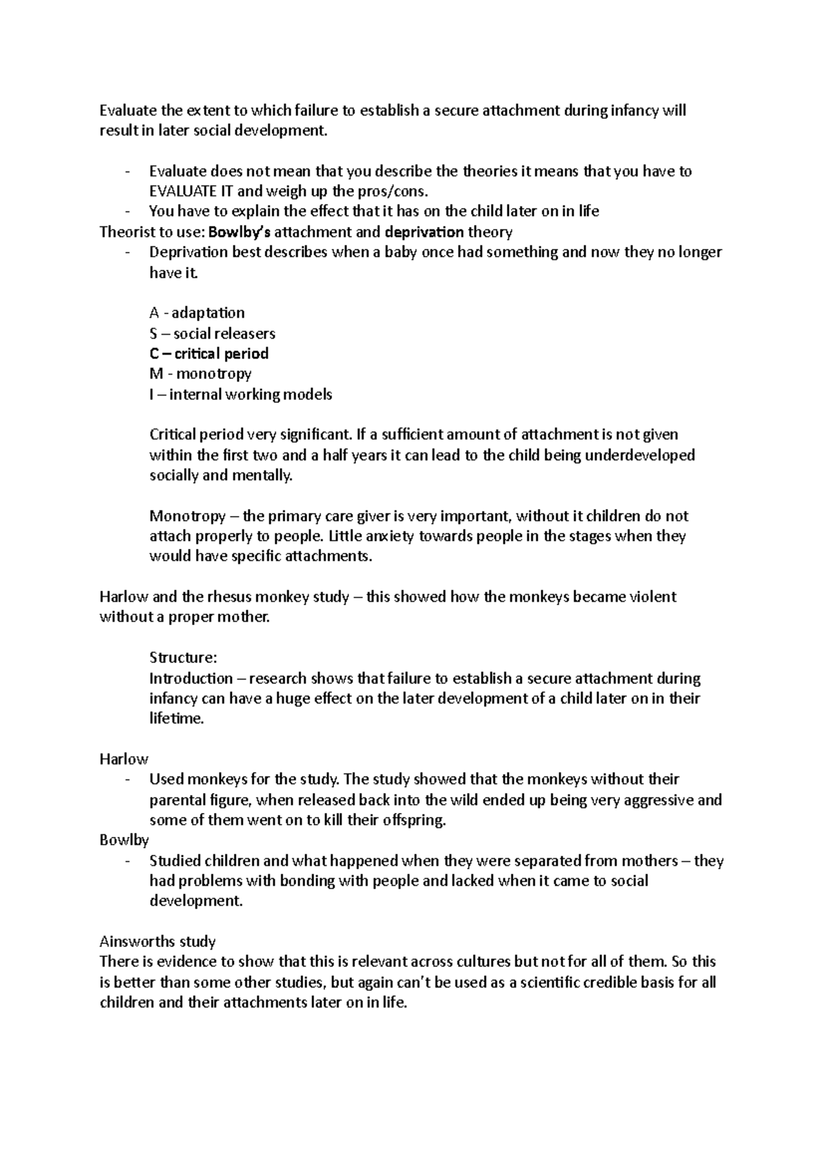 Exam writing - Example question and how to structure the essay ...