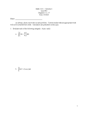 Calculus I exam 1 overview - 2413 - Exam Info Amy Collins 1 Exam 1 “Checklist” Sections 1-1. I ...