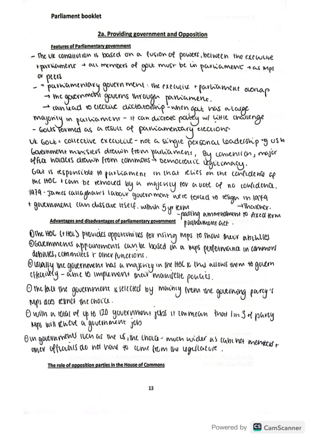 Parliament pro study- 2a - Studocu