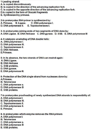 Micro mcq - Molecular Biology Of The Cell - Studocu
