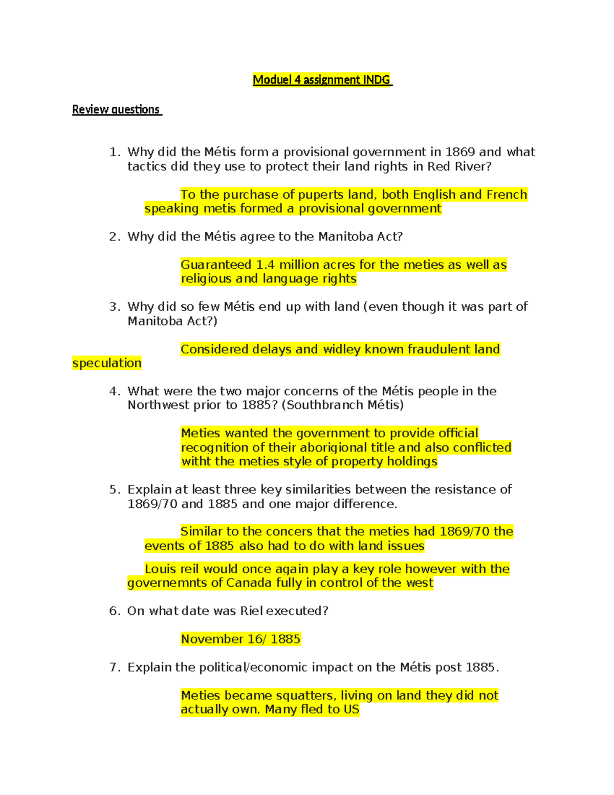 Moduel 4 assignment indg - Moduel 4 assignment INDG Review questions ...