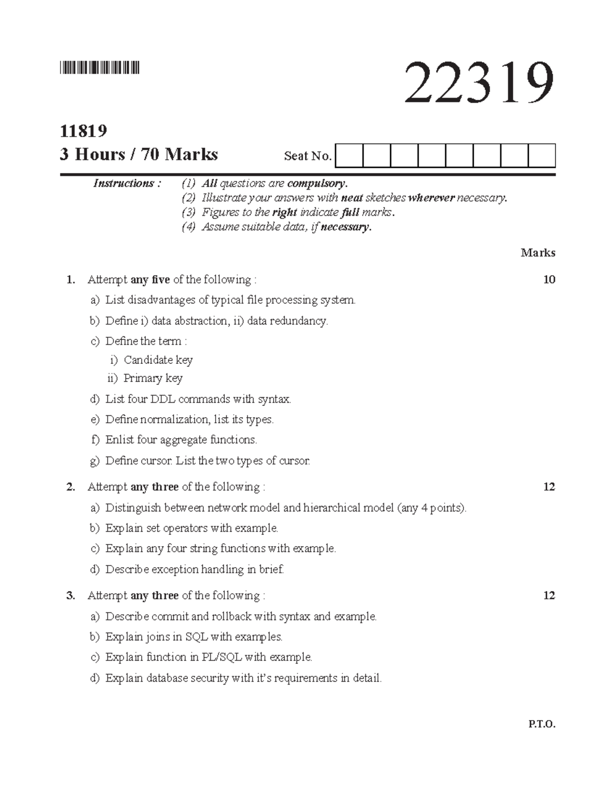 22319 2018 Winter question paper[Msbte study resources] - 22319 11819 3 ...