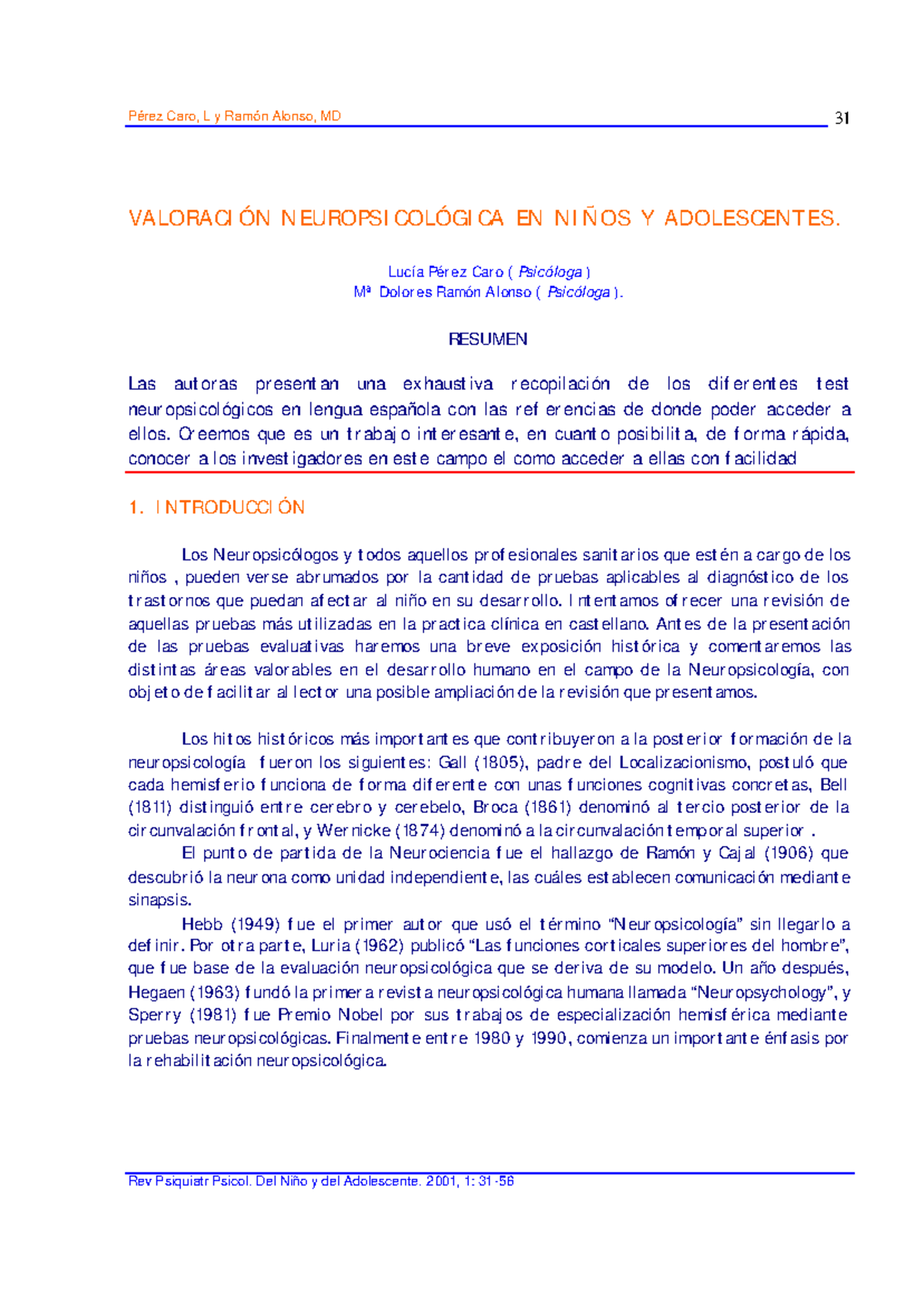 Instrmentos de evaluacion neuropsicología - niño y adolescentes-14 - 31 ...