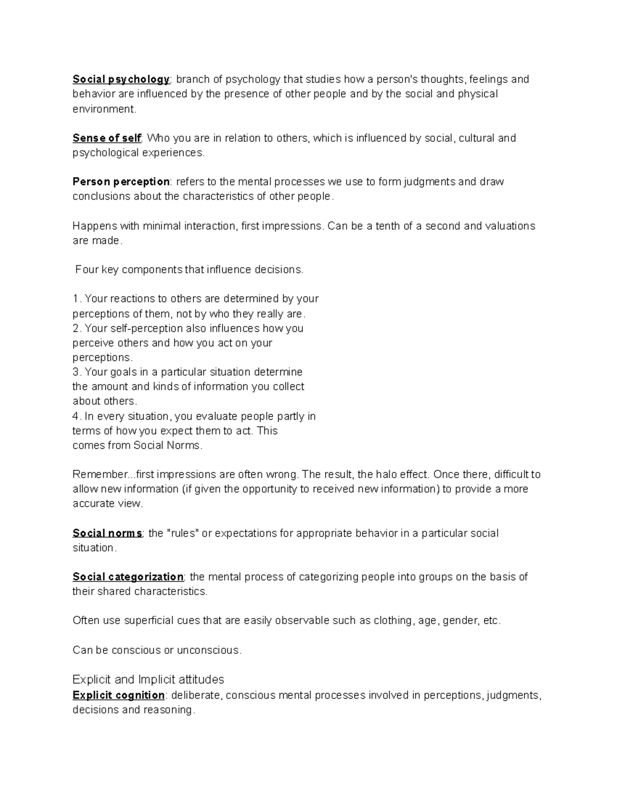 Psy social psychology - Lecture notes Herman, T - Social psychology ...