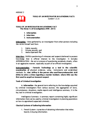 Special SOCO Procedures - Lesson 1 Crime Scene Investigation Special ...