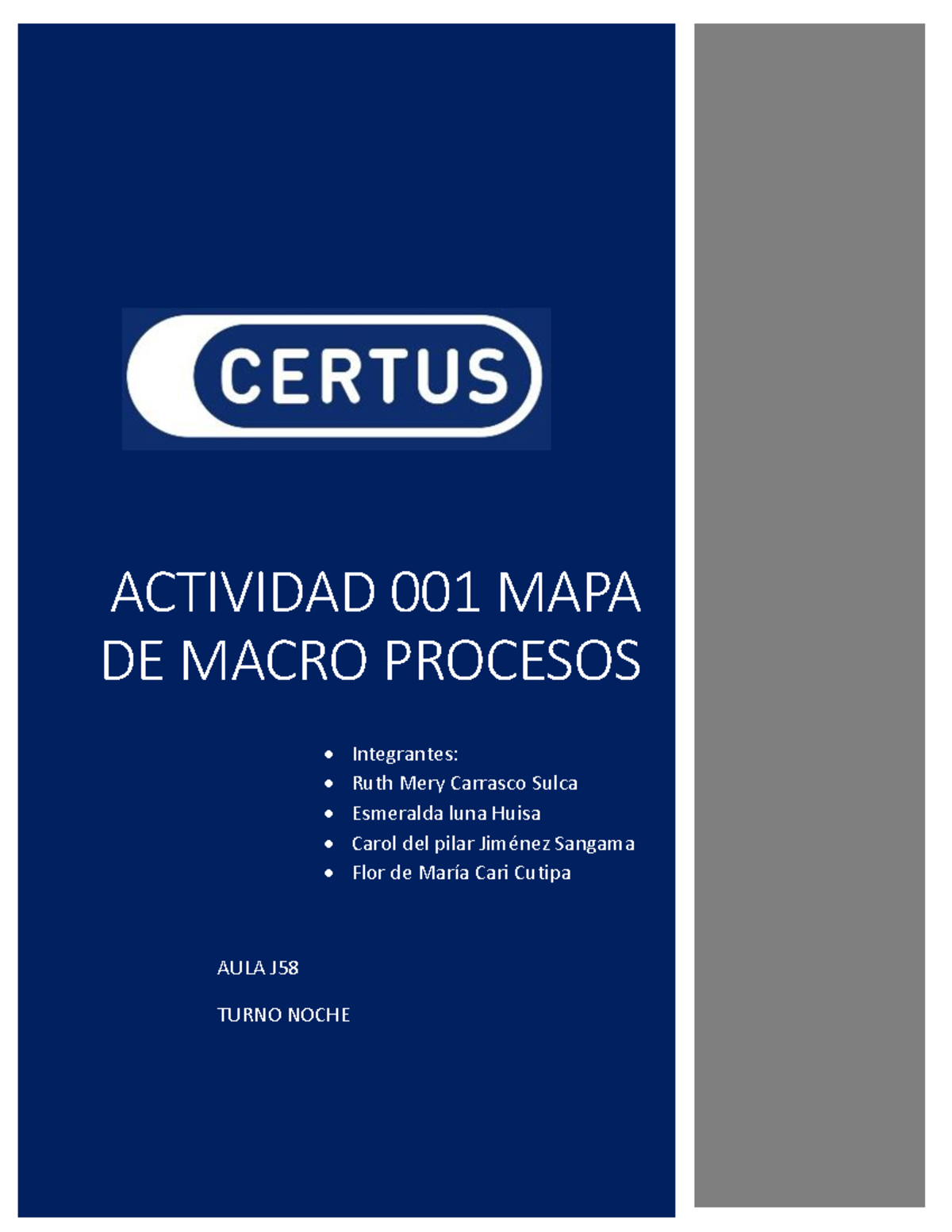 Macroproceso Enginnering CARI Carrasco LUNA Jimenez - ACTIVIDAD 001 ...