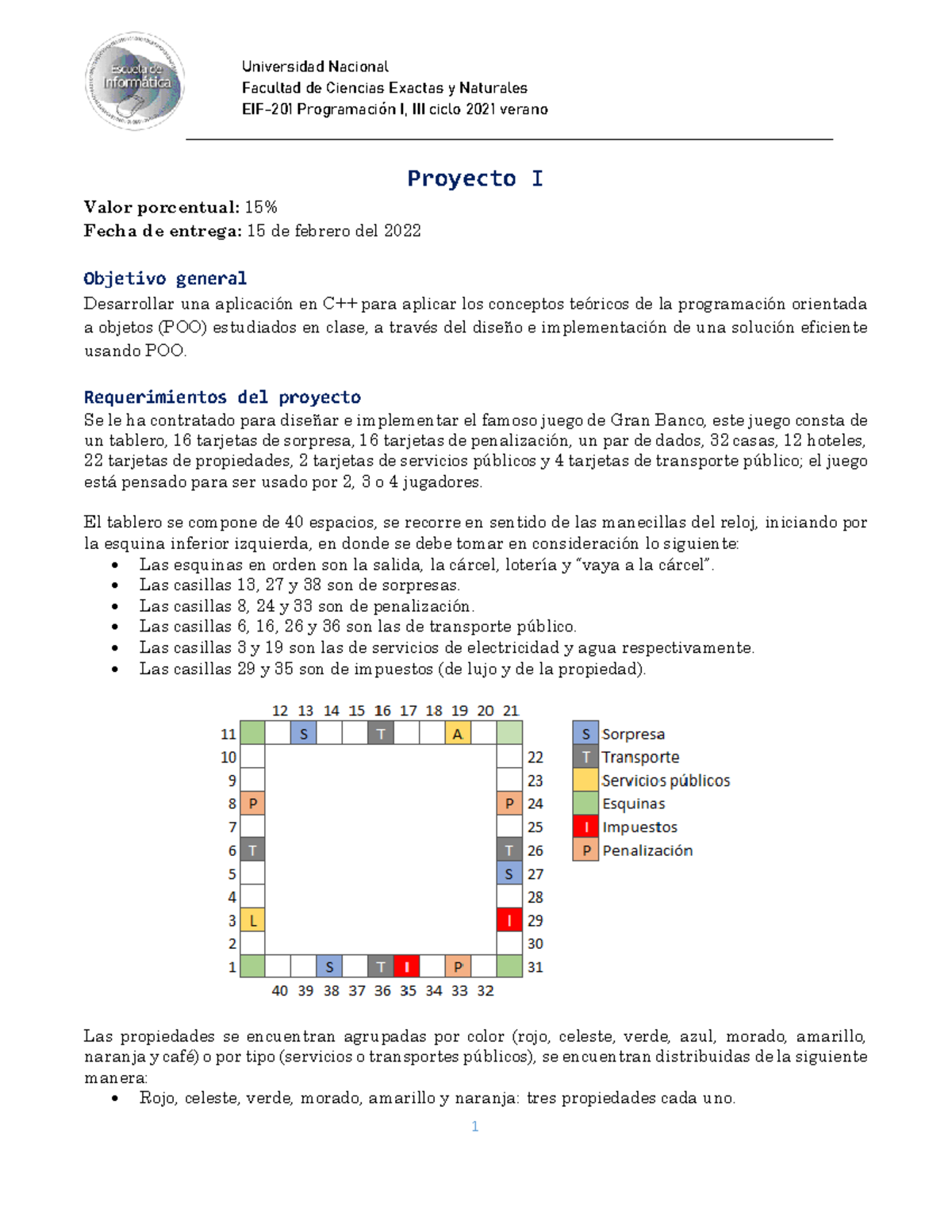 Proyecto II ggggggggg ggg - Facultad de Ciencias Exactas y Naturales ...
