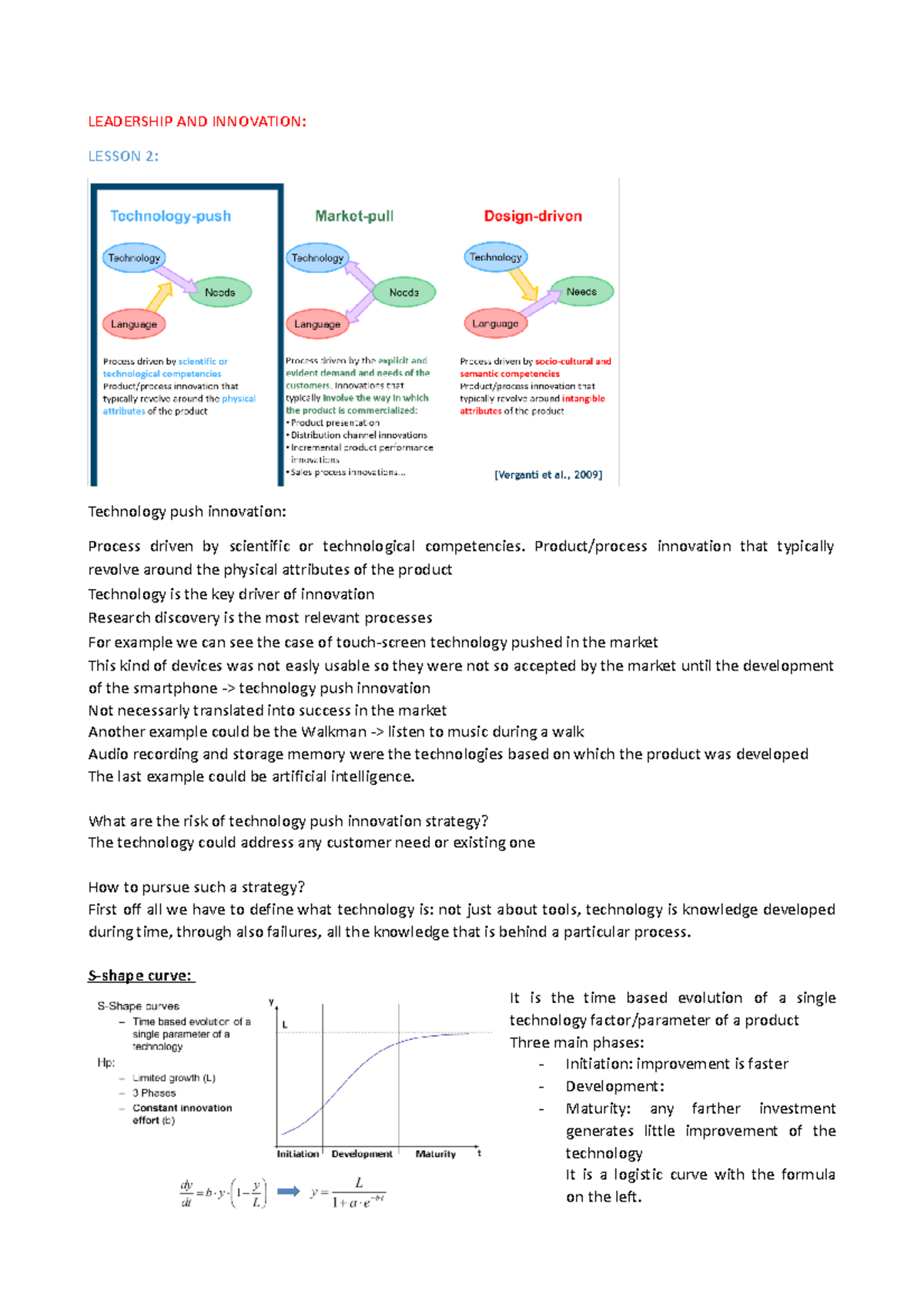 Leadership AND Innovation Notes - LEADERSHIP AND INNOVATION: LESSON 2 ...