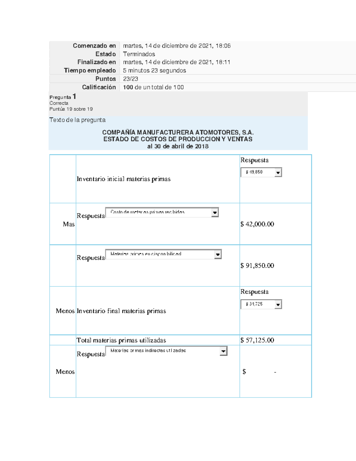 Elementos del costo y la estructura del reporte de costos - Costos para ... Elementos del costo y la estructura del reporte de costos - Costos para ...