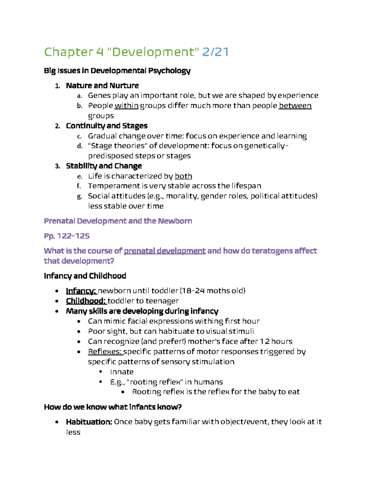 Chapter 4 - Psychology 101 Dr. Ungson - PSYC 101 - Studocu