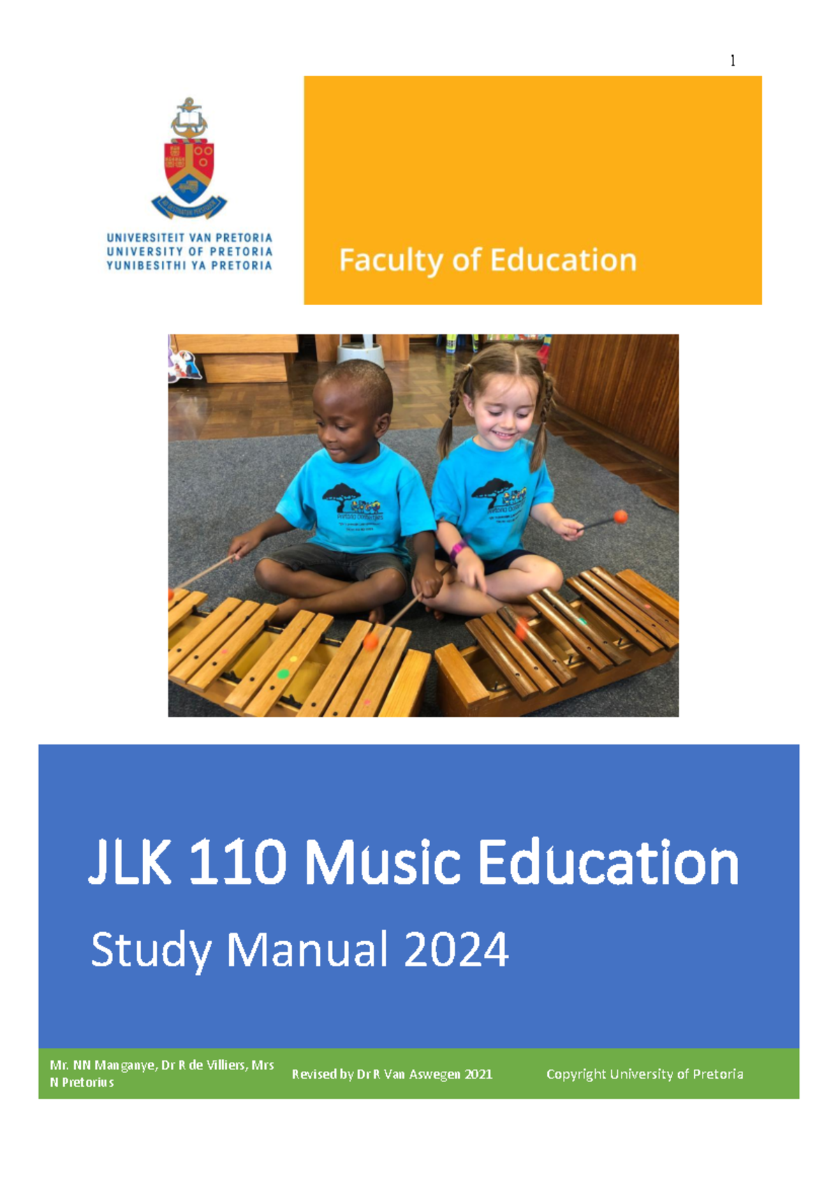 JLK 110 Study Manual 2024 - JLK 110 Music Education Study Manual 202 4 ...