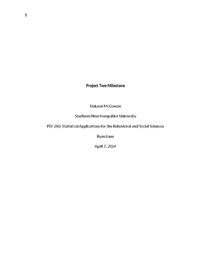 PSY 335 Interpreting Statistics Worksheet - PSY 335 Interpreting ...