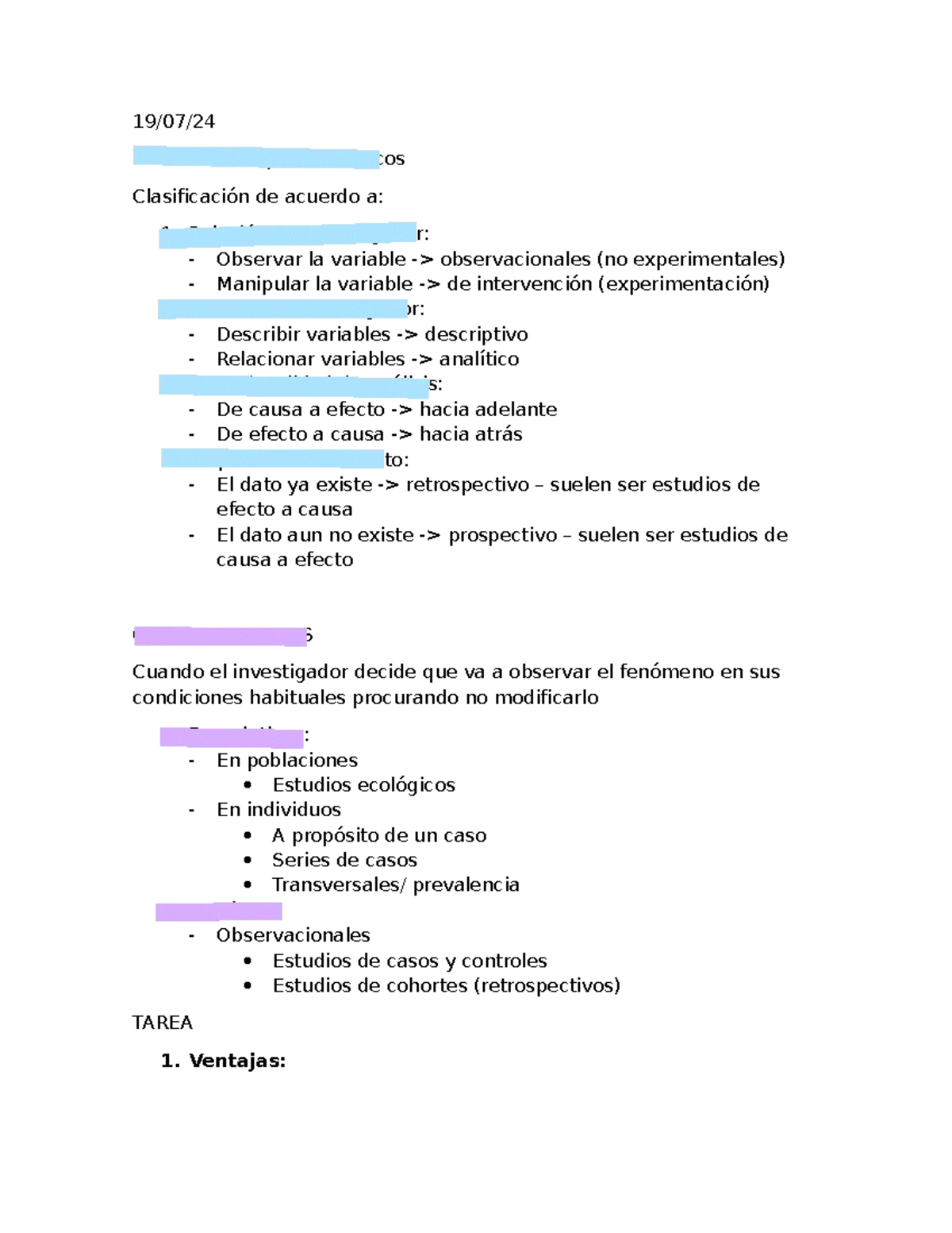 Estudios ecologicos - Apuntes - 19/07/ Los estudios epidemiológicos ...