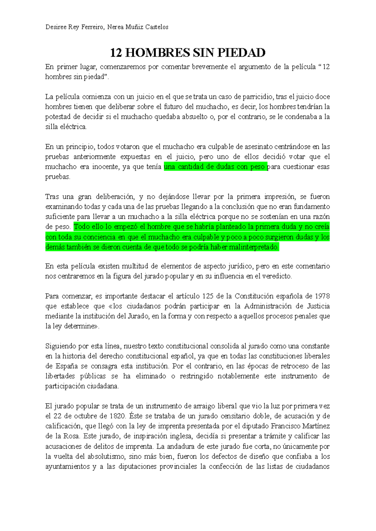 12 Hombres SIN Piedad - Desiree Rey Ferreiro, Nerea Muñiz Castelos 12 ...