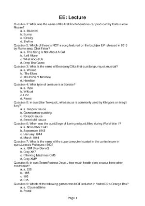 EE234-Example-4 - EE234 - EE: Presentation Question 1: Category ...