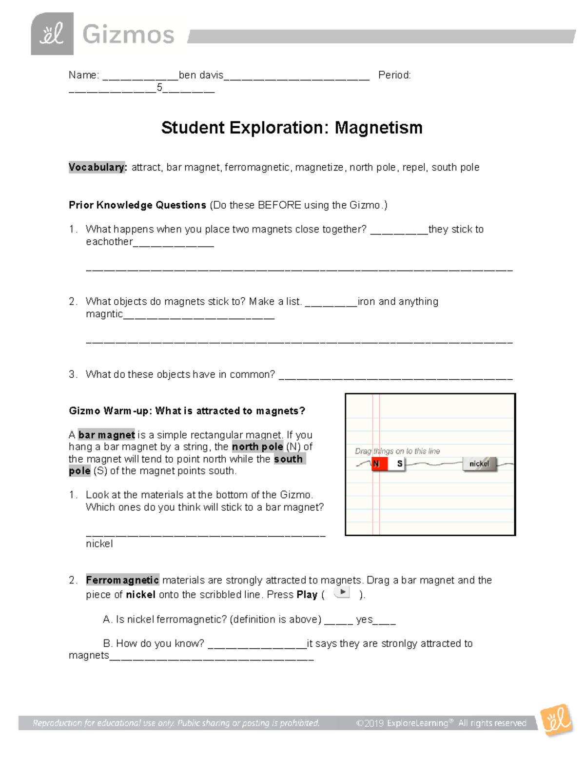 Magnetism Book Report Name Ben Davis Period 5 magnetism-book-report-name-ben-davis-period-5