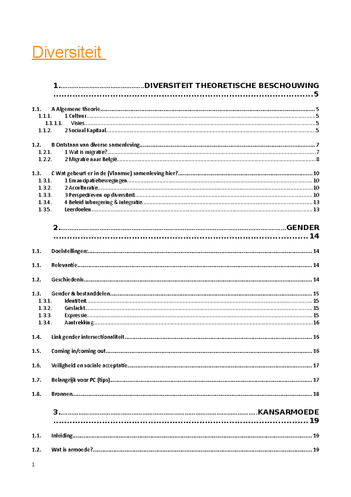 Document Diversiteit - Diversiteit - 1 ...