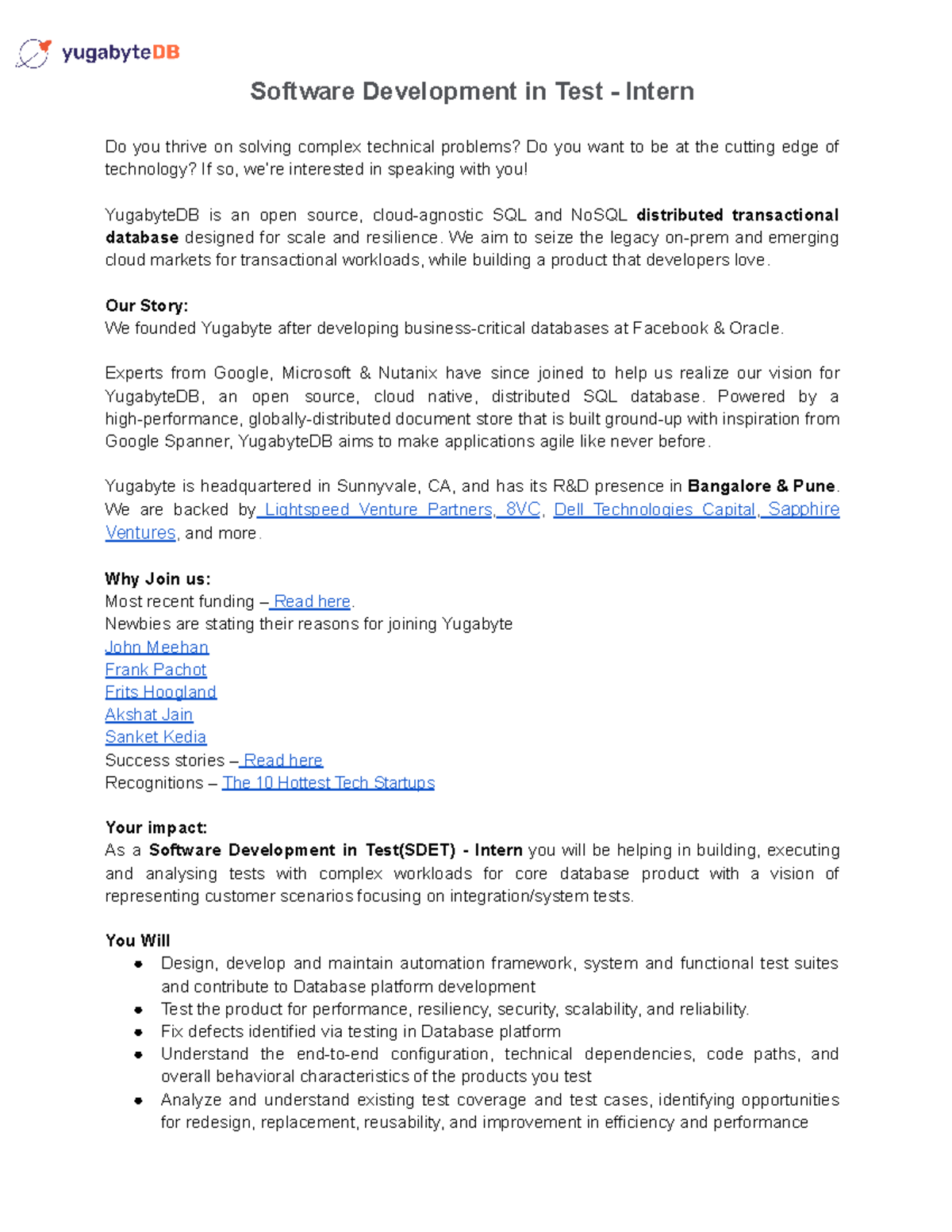 Software engineer - Software Development in Test - Intern Do you thrive ...