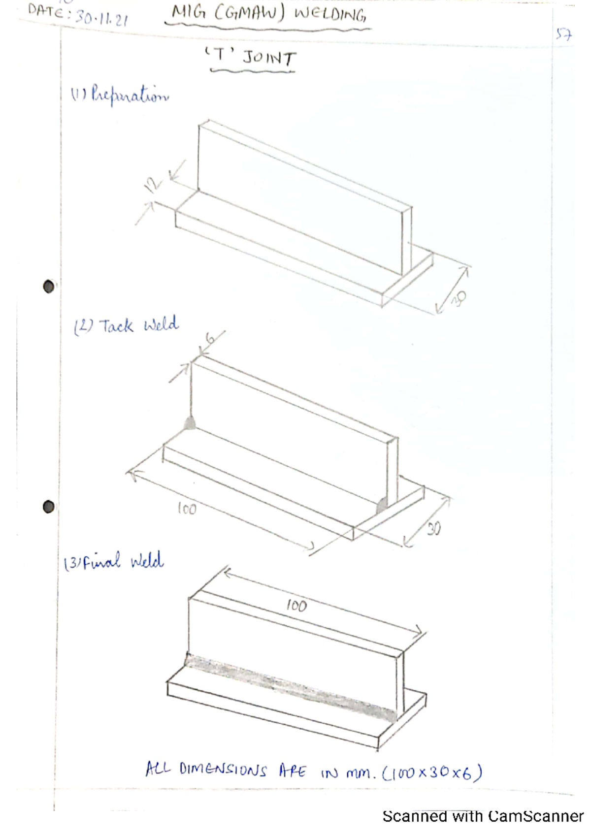 EXP 10MIG(GMAW) WELDING 'T' JOINT. - Civil And Mechanical Engineering ...