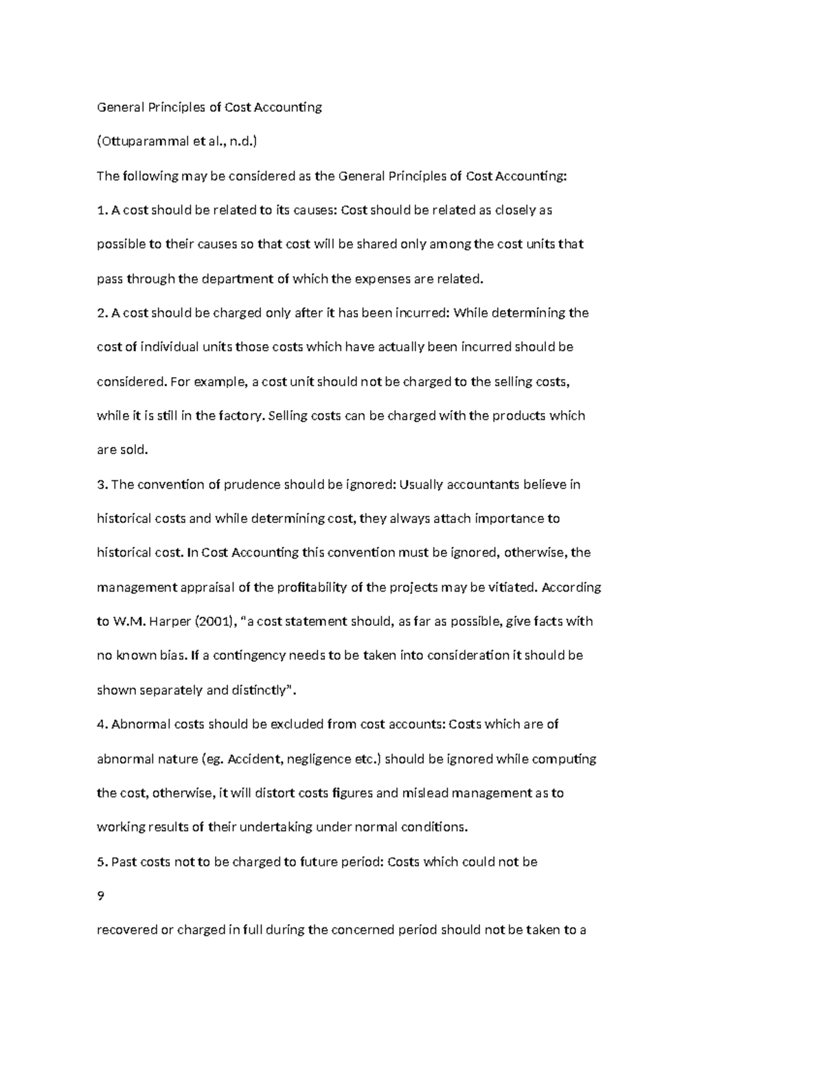 General Principles of Cost Accounting - General Principles of Cost ...