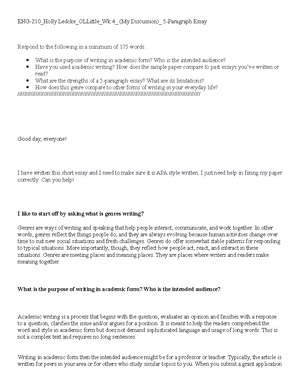 Eng110 v2 wk5 writing decisions reflection activity (1) - ENG/110 v ...