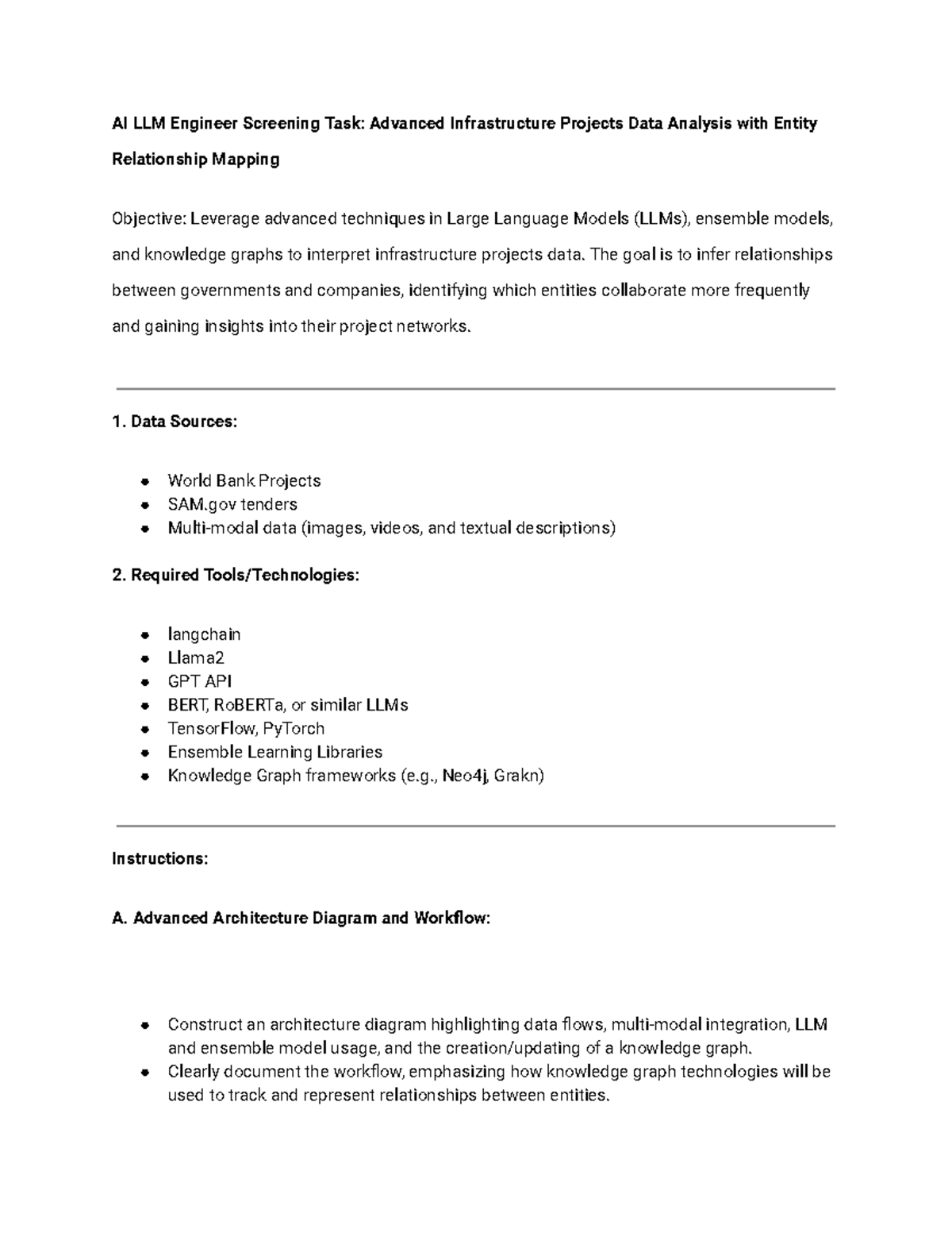 AI LLM Engineer Screening Task - The goal is to infer relationships ...