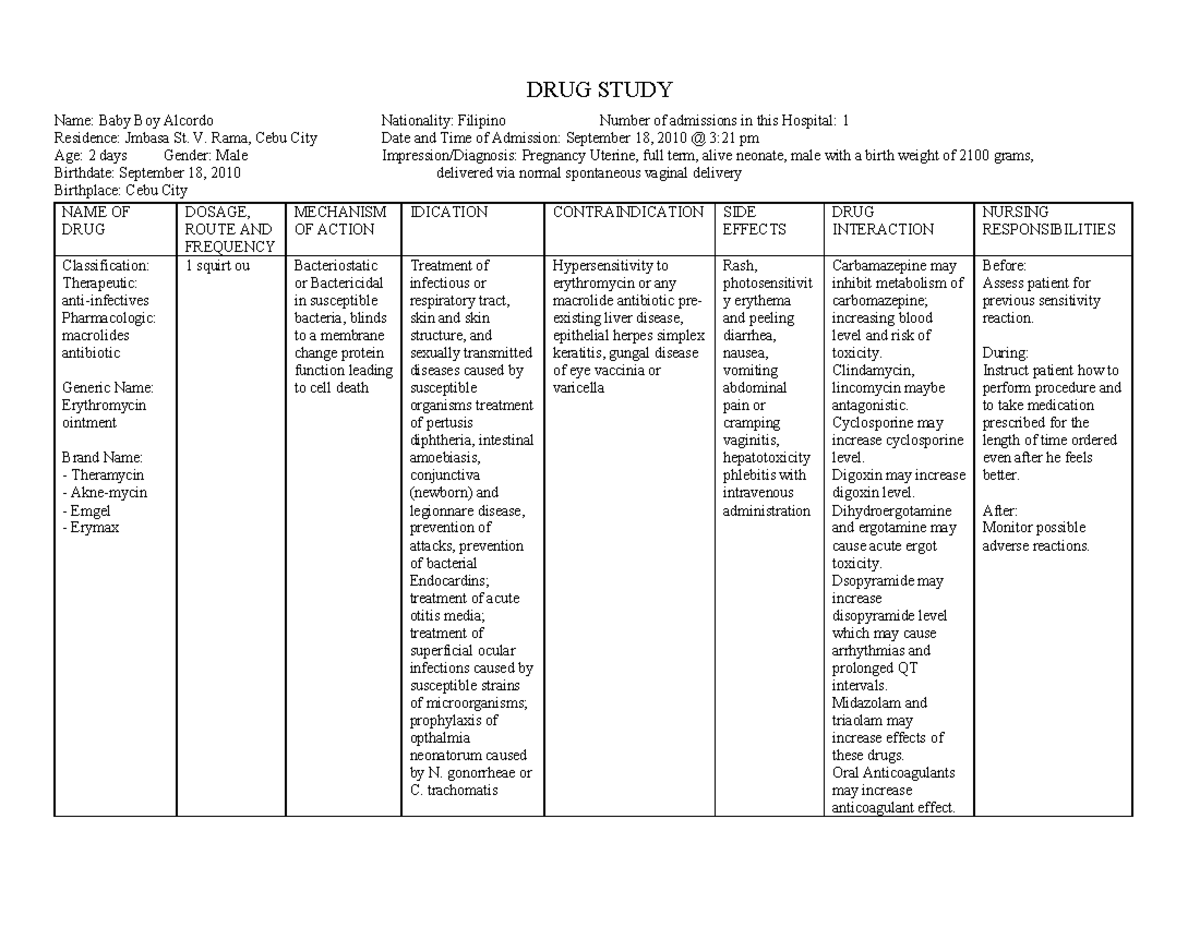 Classification: Therapeutic: anti-infectives Pharmacologic: macrolides ...