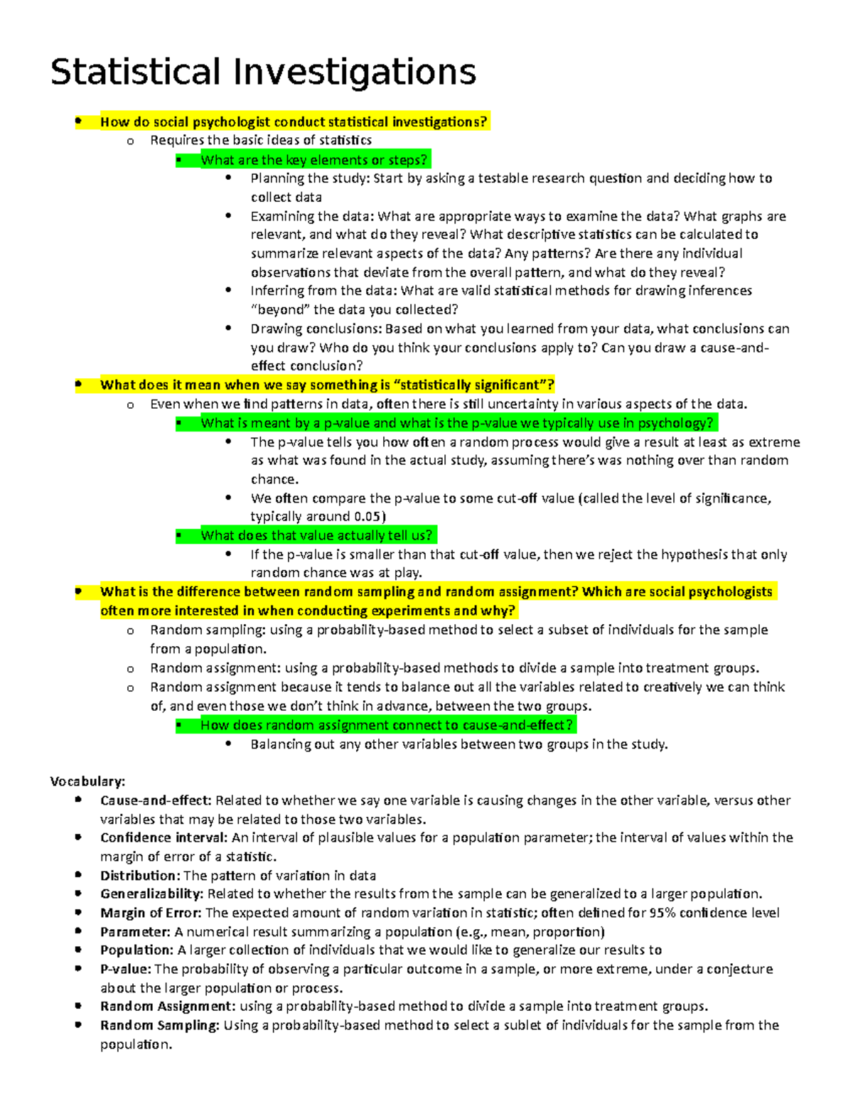 Statistical Investigations - What is meant by a p-value and what is the ...
