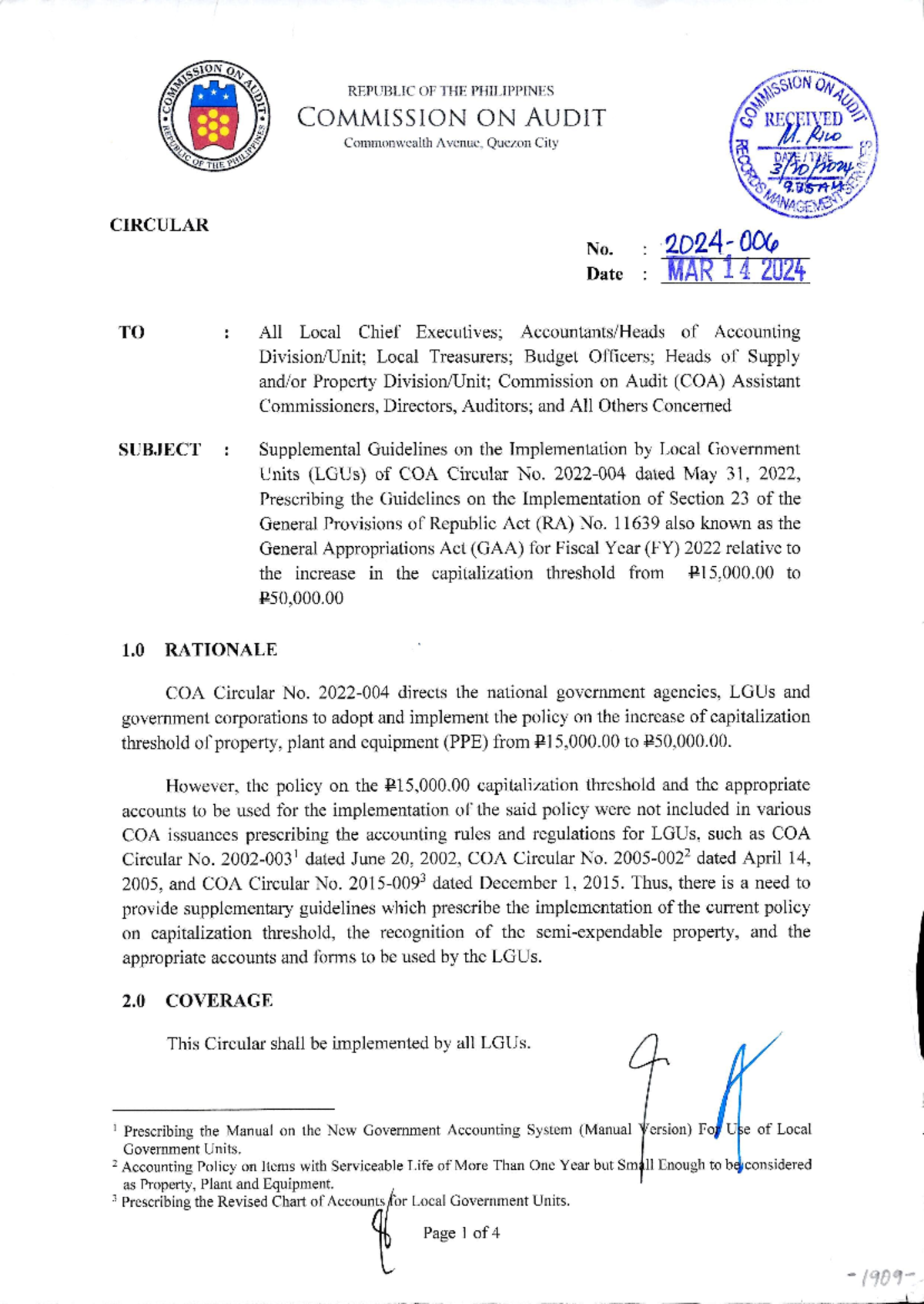 COA- Circular-NO - COA Circular No. 2024-06 - CIRCULAR REPUBLIC OF THE ...