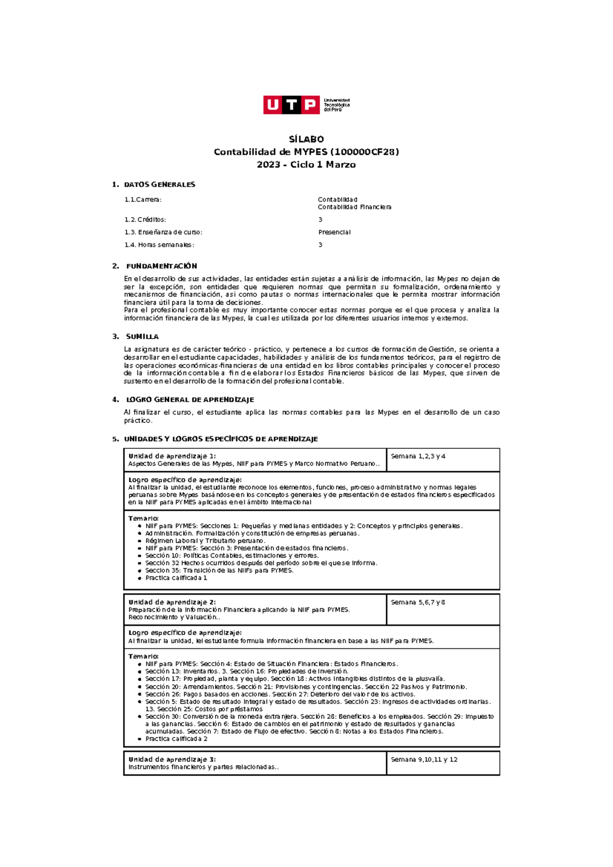 100000 CF28 Contabilidad De Mypes - SÍLABO Contabilidad de MYPES ...