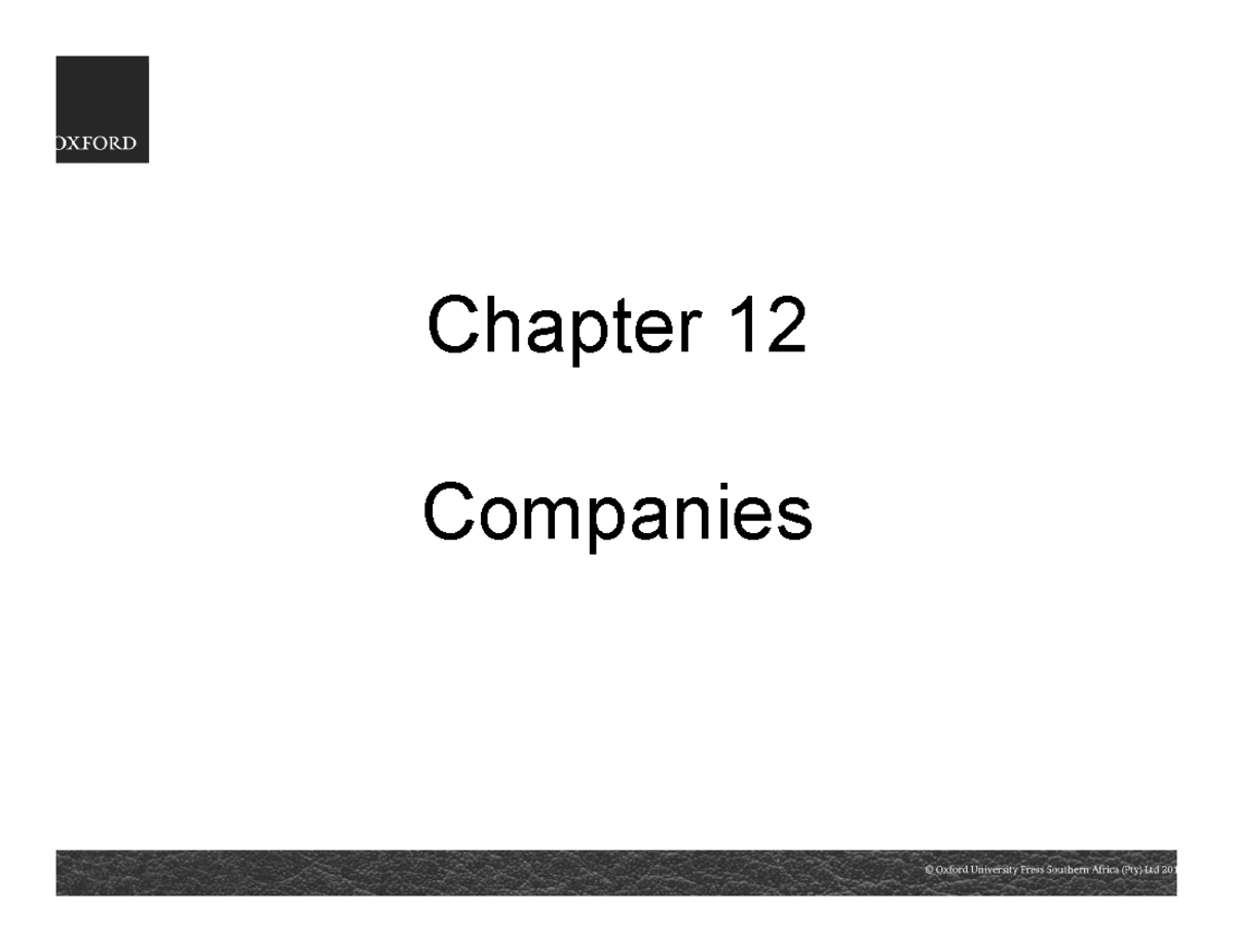 Companies Chapter 12 2022 Students Full Page Chapter 12 Companies