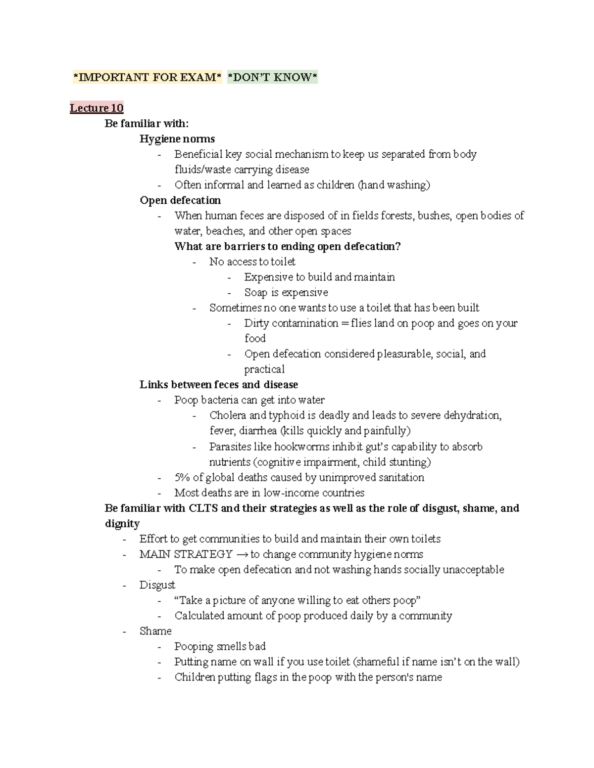 Exam 2 Study Guide - Summary - The Stress of Stigma - IMPORTANT FOR ...