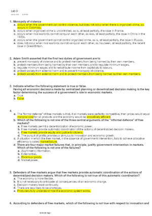 ECON 201 - Concordia - Introduction to Microeconomics - Studocu