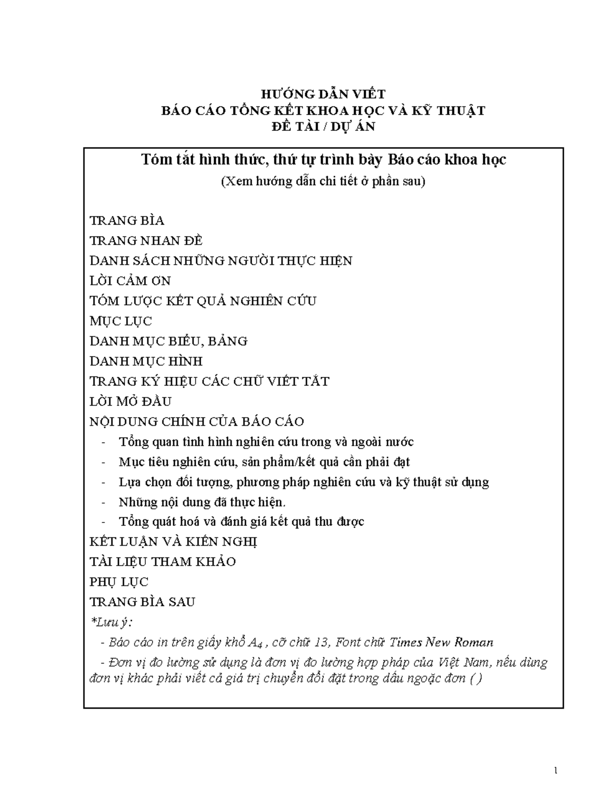 K2 Attachments Huong Dan Viet Bao Cao Tong Ket Khoa Hoc Va Ky Thuat HƯỚng DẪn ViẾt BÁo CÁo